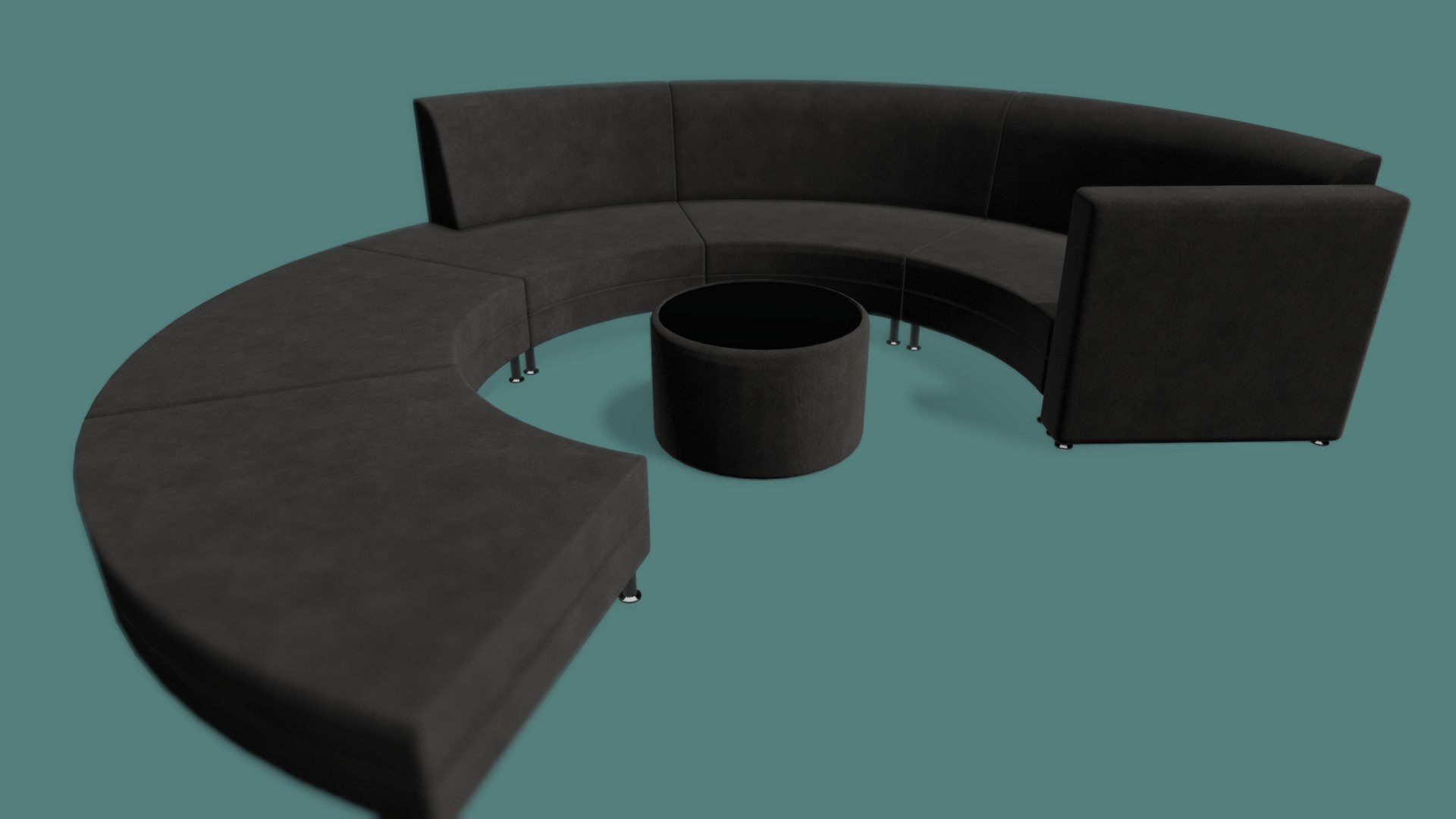 Most of a circle sofa - 3D model by Ms Malvolio (@ms_malvolio) [3c912c4 ...