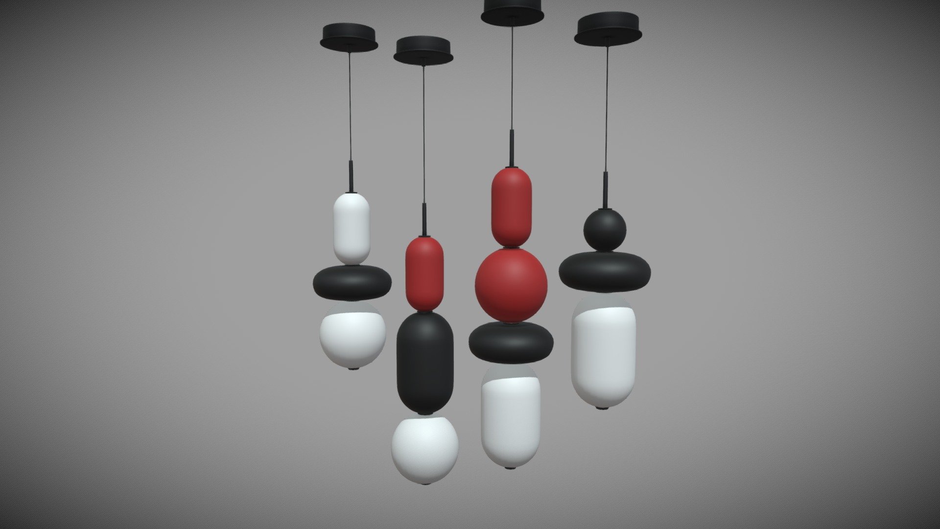 Pebbles Cor Pendant Light - Download Free 3D model by Poly Paradise-3D models (@polyparadise ...