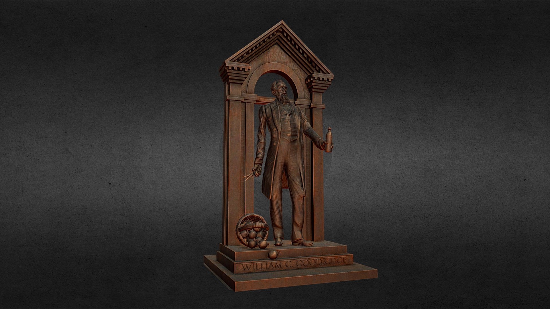 WILLIAM C GOODRIDGE STATUE DESIGN 2 - 3D model by lestersculpt [3c93a45 ...