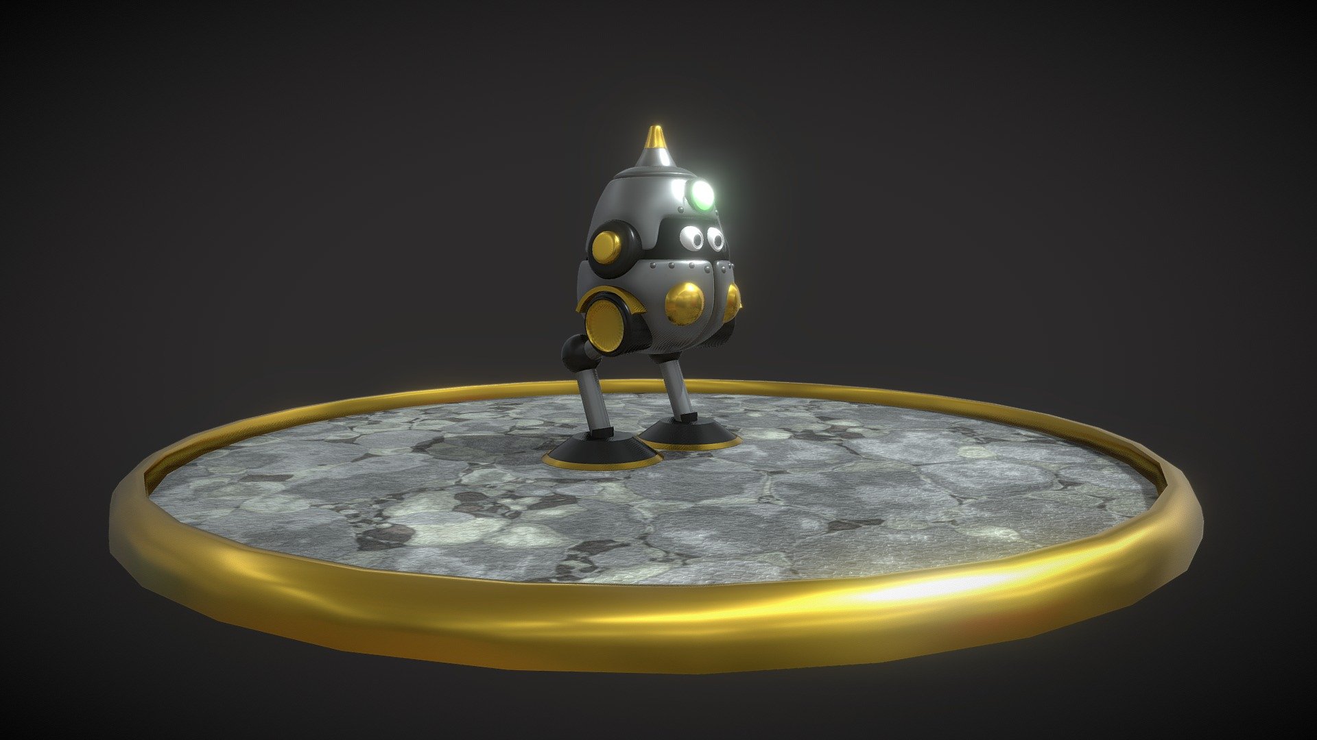 Egg Robo - 3D model by Sprikey [3c95d0e] - Sketchfab