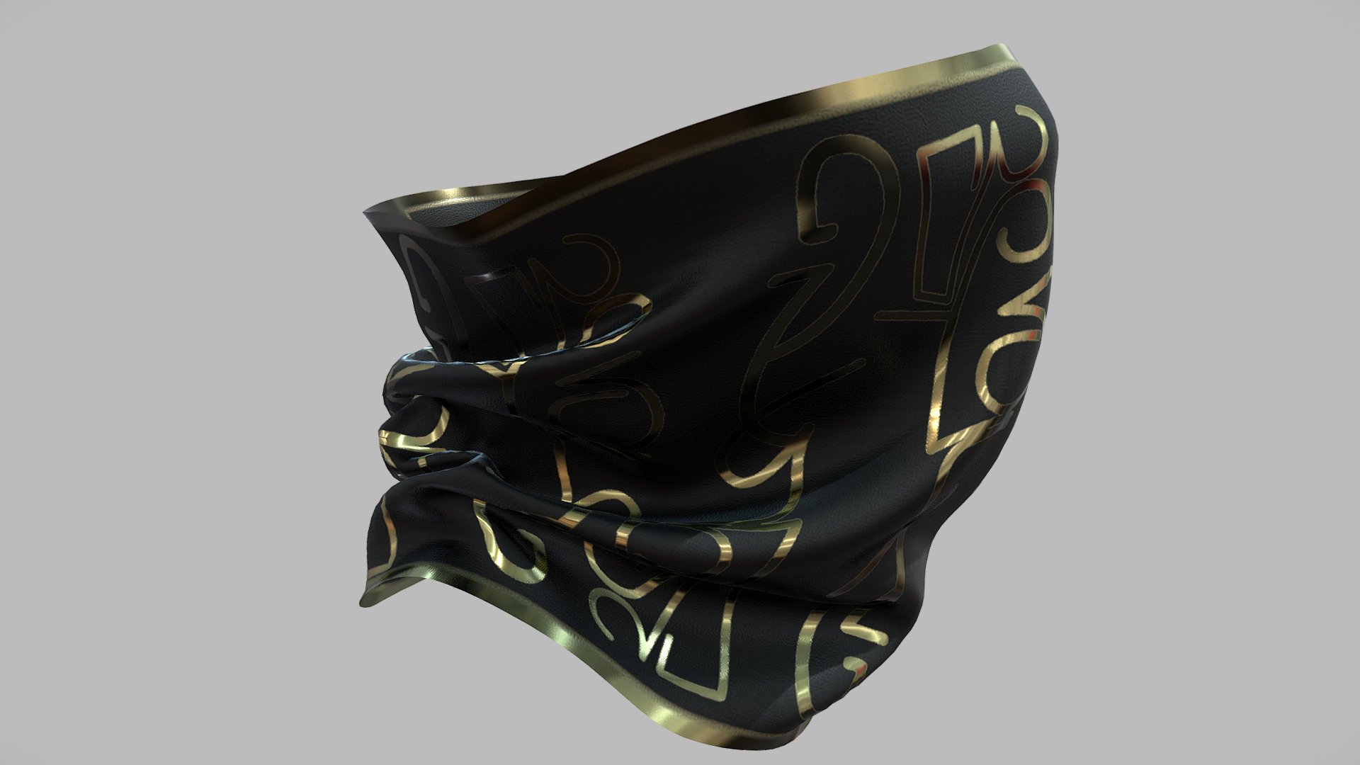 Mouth And Nose Bandit Mask - Buy Royalty Free 3D model by 3dia [3c96788 ...