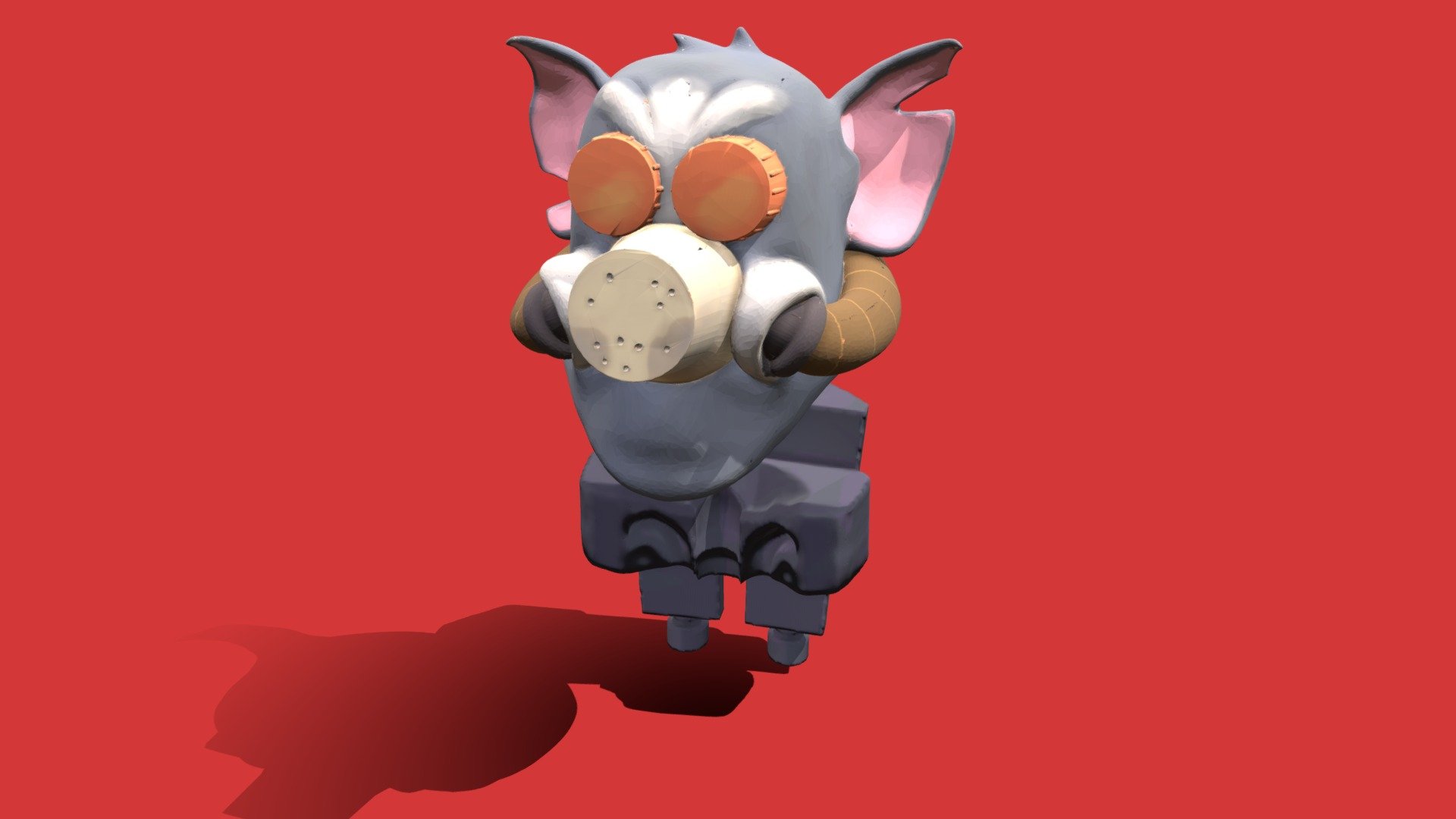 Pickle Rick's Rat Mask and Jetpack - 3D model by Antouss [3c96d88 ...