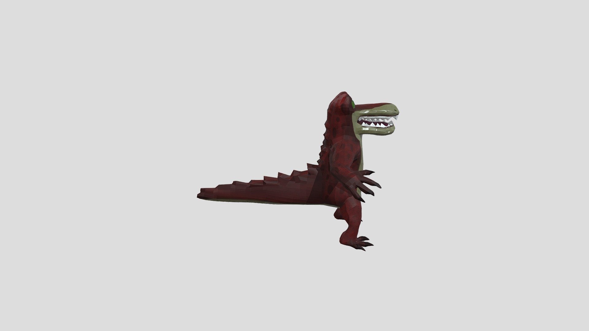 Red Alligator - 3D model by DeYen [3c972e6] - Sketchfab
