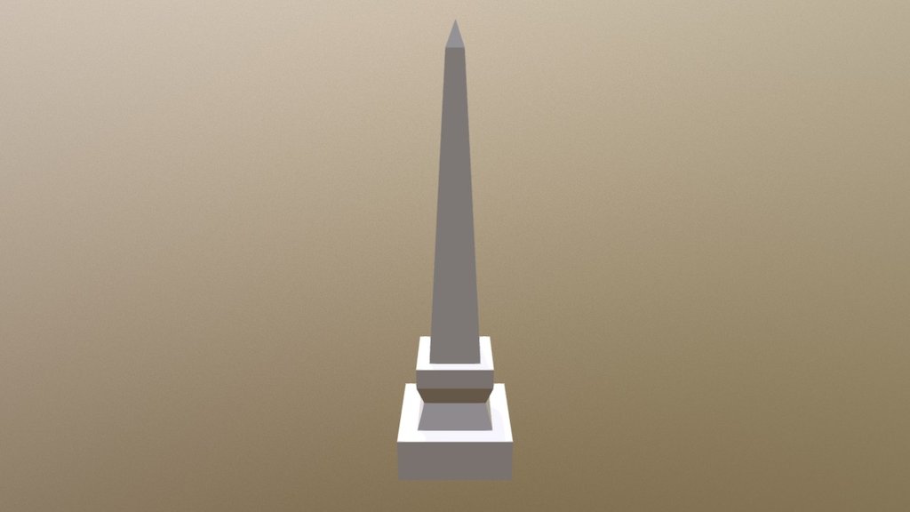 Obelisk - 3D model by Zachary Ladue (@ZacharyLadue) [3c97353] - Sketchfab