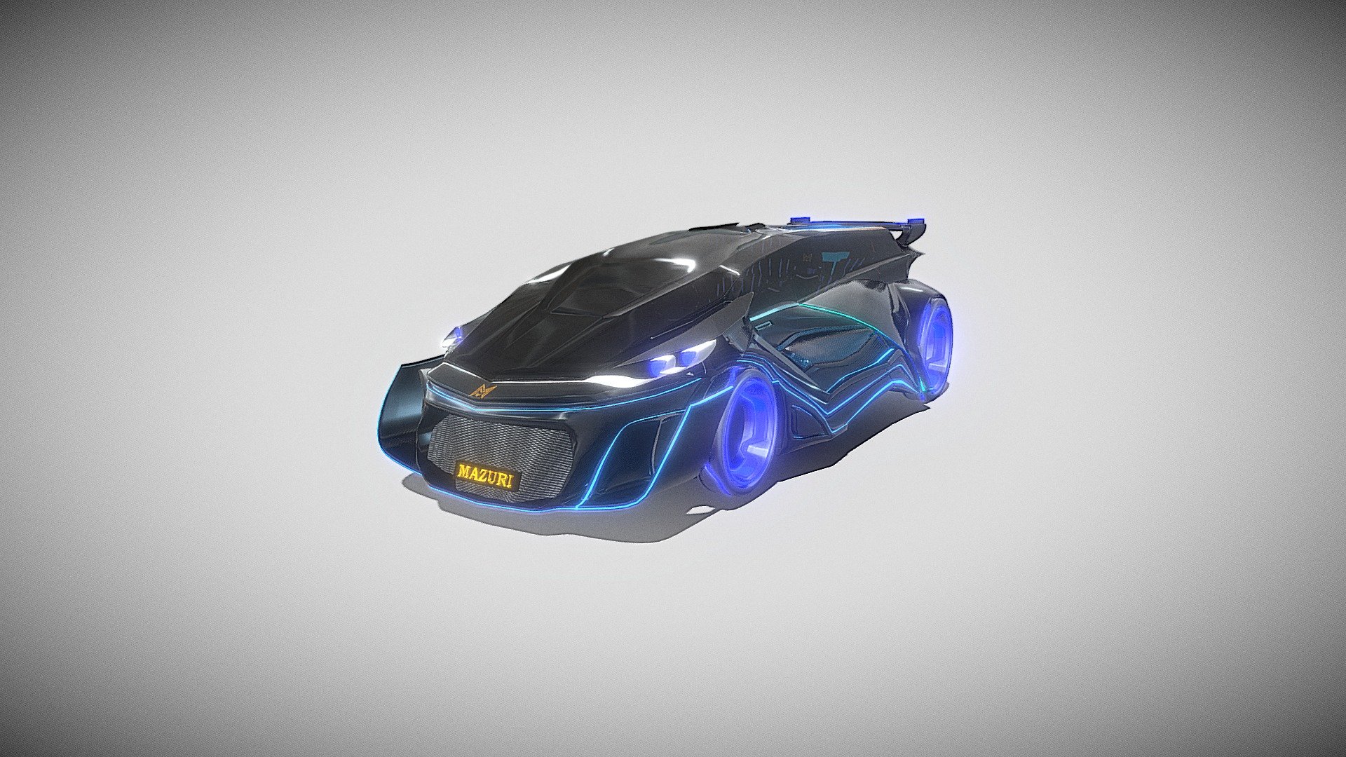 FAF 3000 blue - 3D model by Mazuri.io [3c9c4dc] - Sketchfab