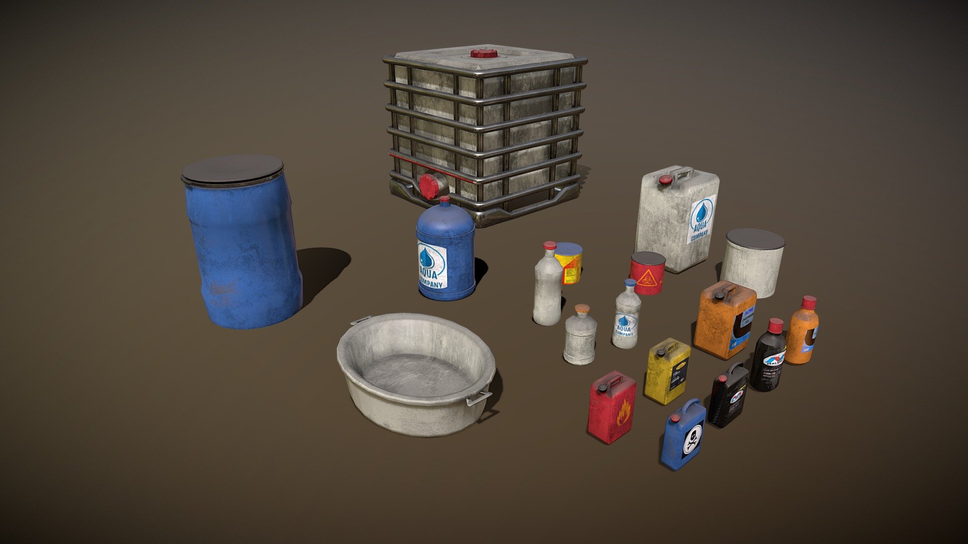 Post-Apocalyptic Plastic Props (Collection) - Buy Royalty Free 3D model ...