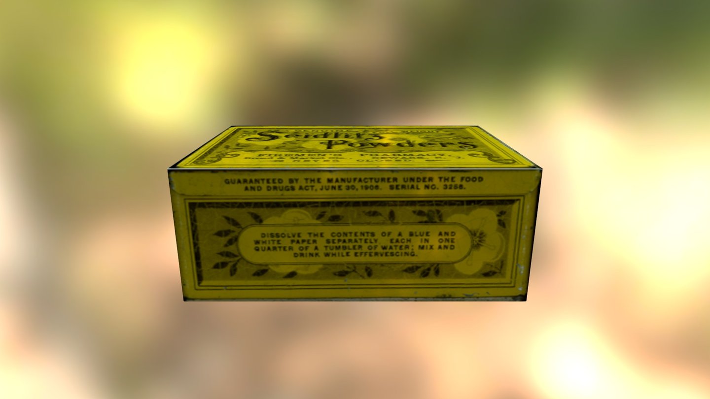 Seidlitz Powders - 3D model by njhistoryofmedicine [3c9d688] - Sketchfab
