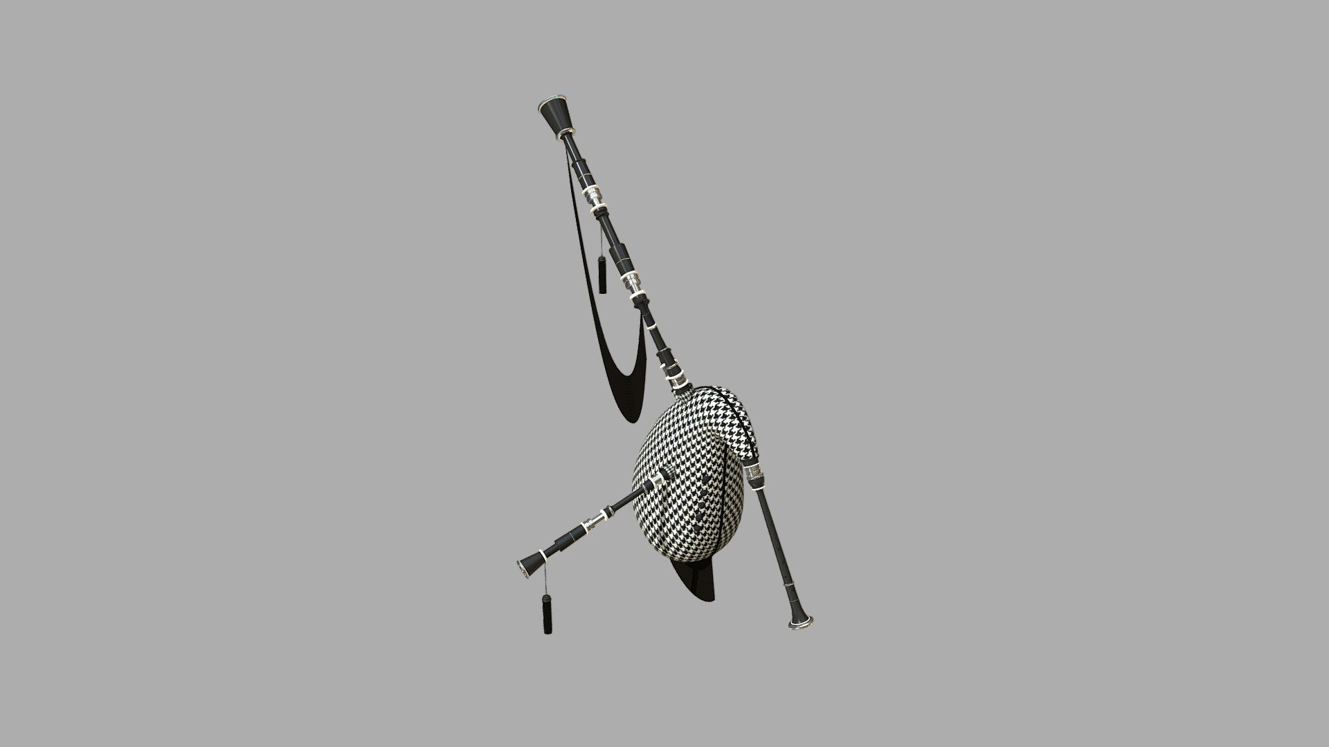 Gaita Galega - Galician Bagpipe - 3D model by milofarto [3c9eb21 ...