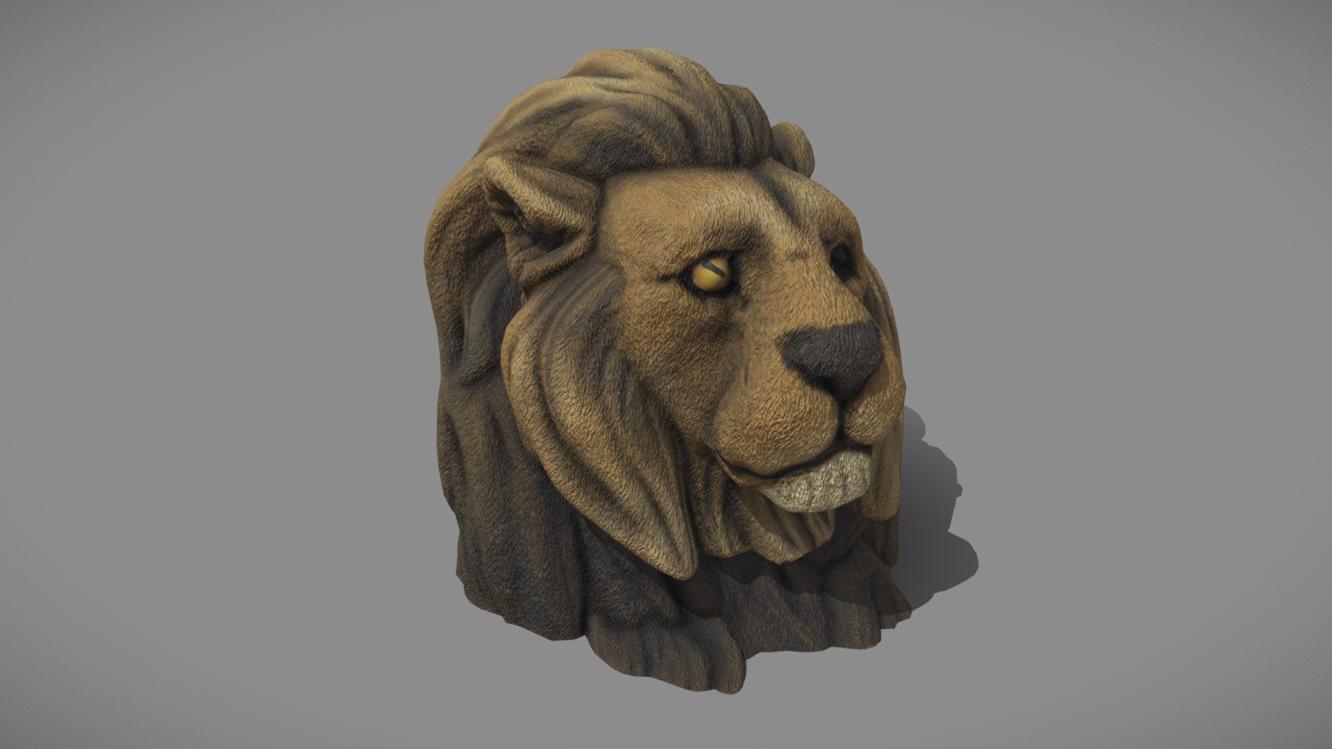 Lion head - 3D model by Fellini Forever (@felliniforever) [3c9f61e ...