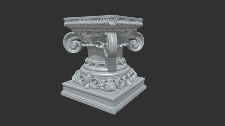 Pedestal 3D models - Sketchfab