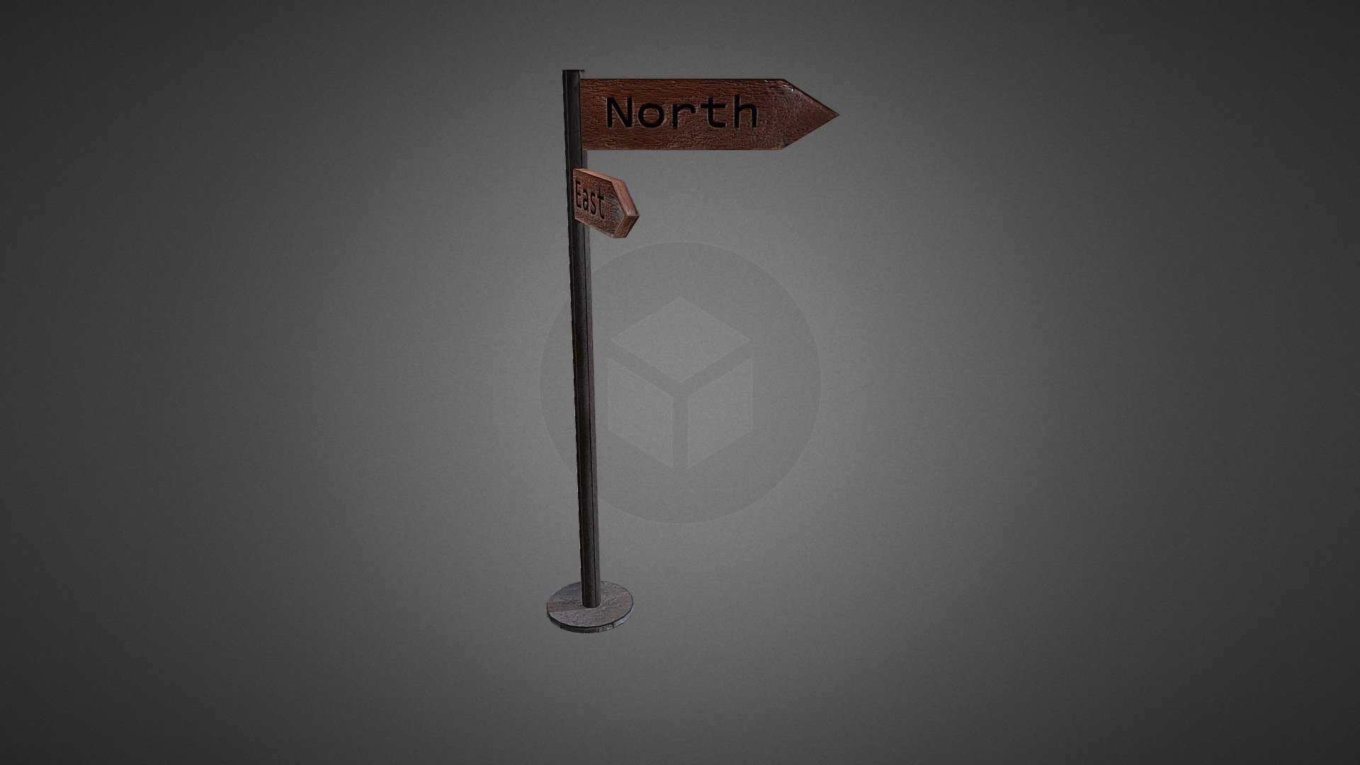 Street sign for directions - 3D model by MartaBotta [3ca0018] - Sketchfab