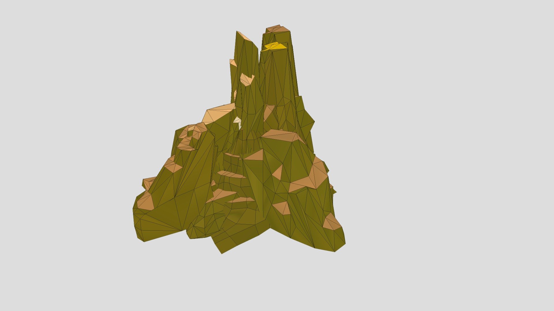 low poly environment landscape - big - tropical - Buy Royalty Free 3D ...