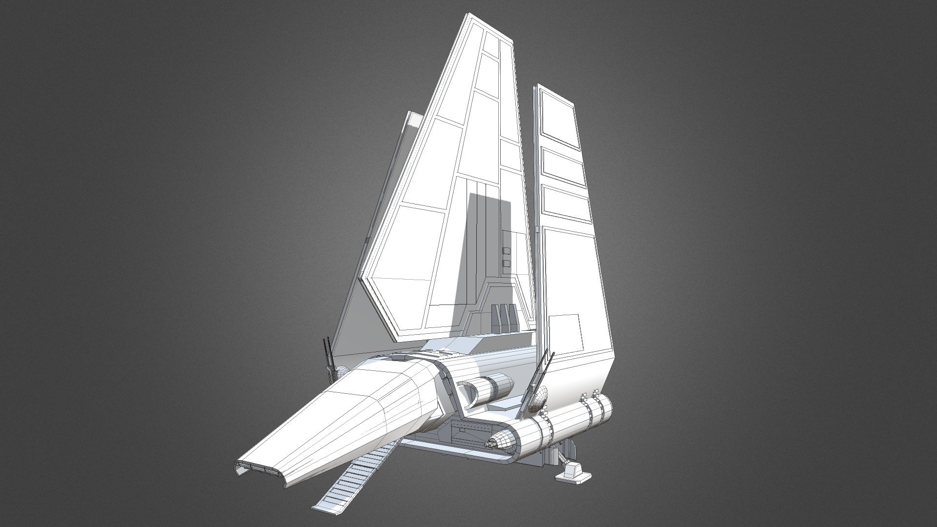 Shuttle - 3D model by Jermaine (@DarkAlchemist) [3ca24db] - Sketchfab