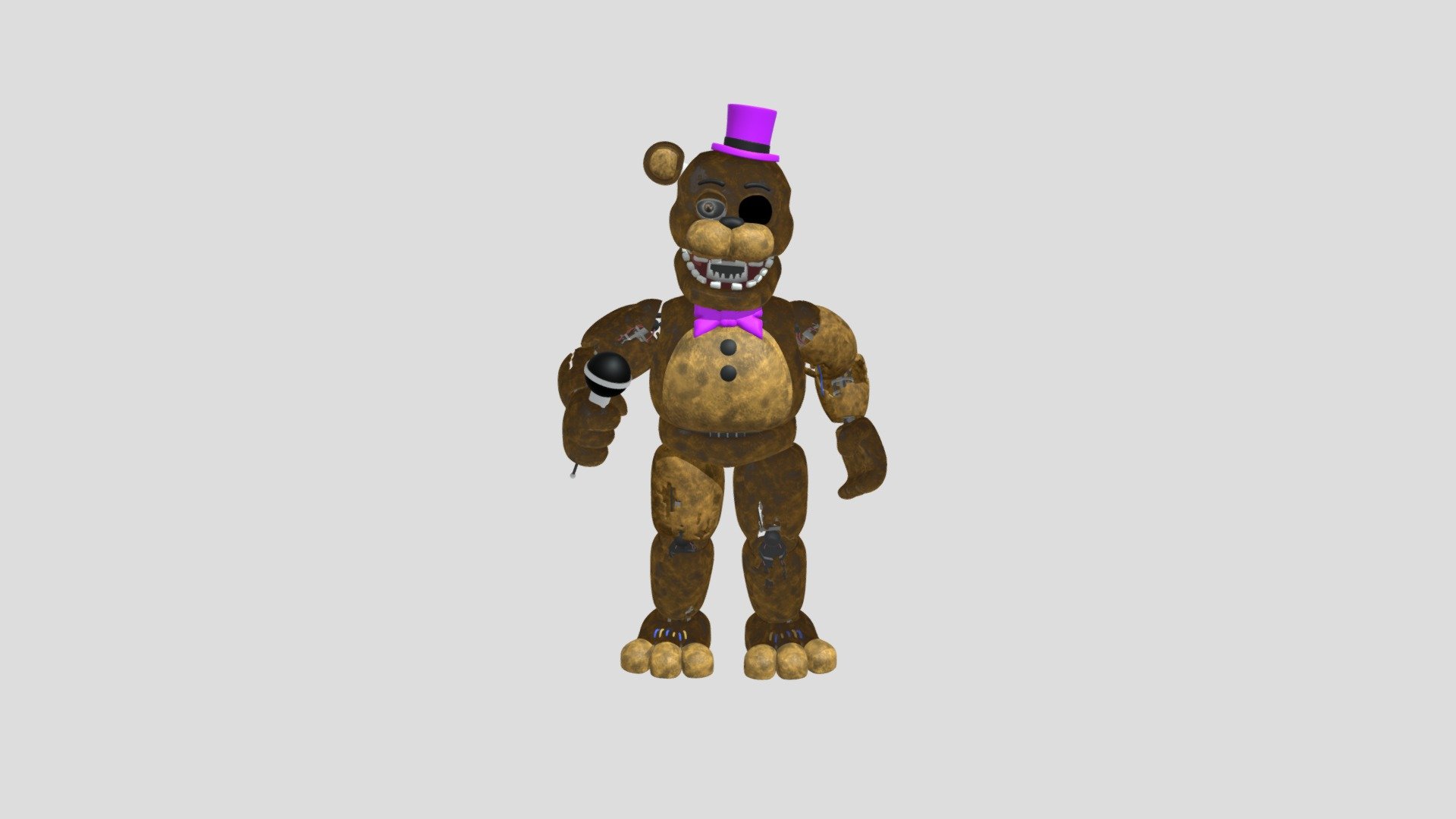 Withered Fredbear The Bear - Download Free 3D model by skylajade69 [3ca2798] - Sketchfab