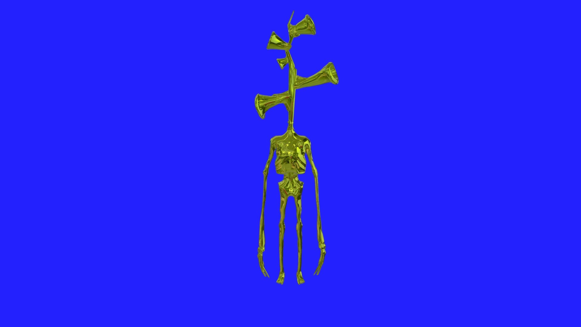 Golden-wood-siren-head@ Walking - Download Free 3D model by Horror ...