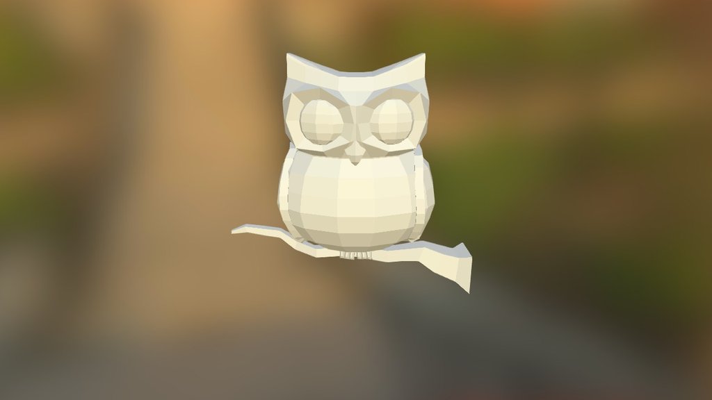 Owl (Low Poly) - 3D model by rimlas [3ca96c2] - Sketchfab