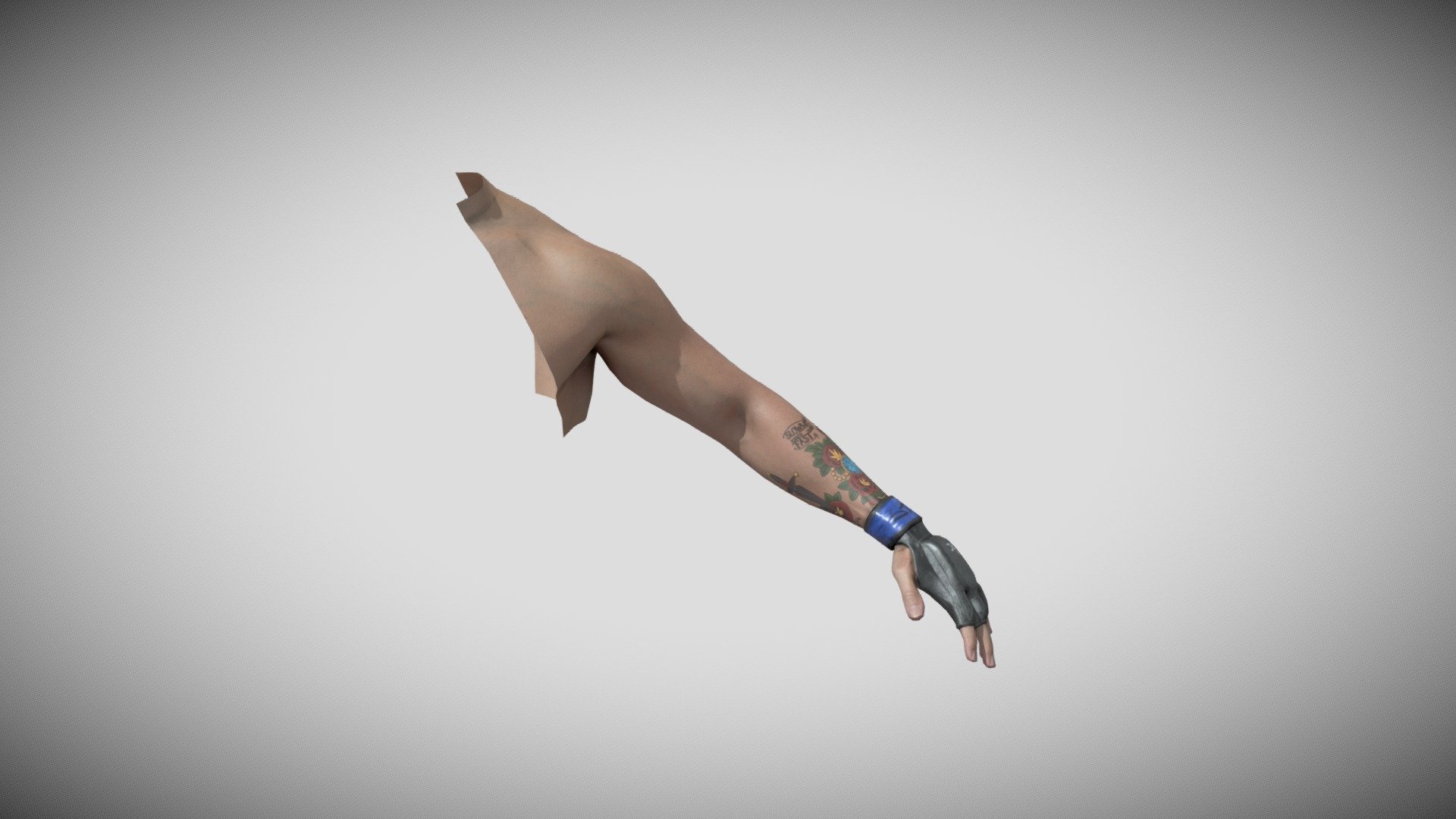 Hand in UFC glove. - 3D model by Alexander Nelubov (@alexandernelubov ...