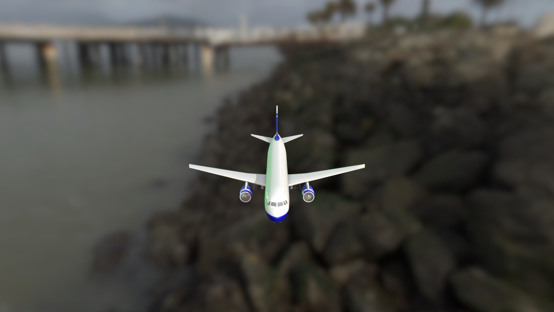 low poly airbus a320 (only exterior) - Download Free 3D model by Josh ...