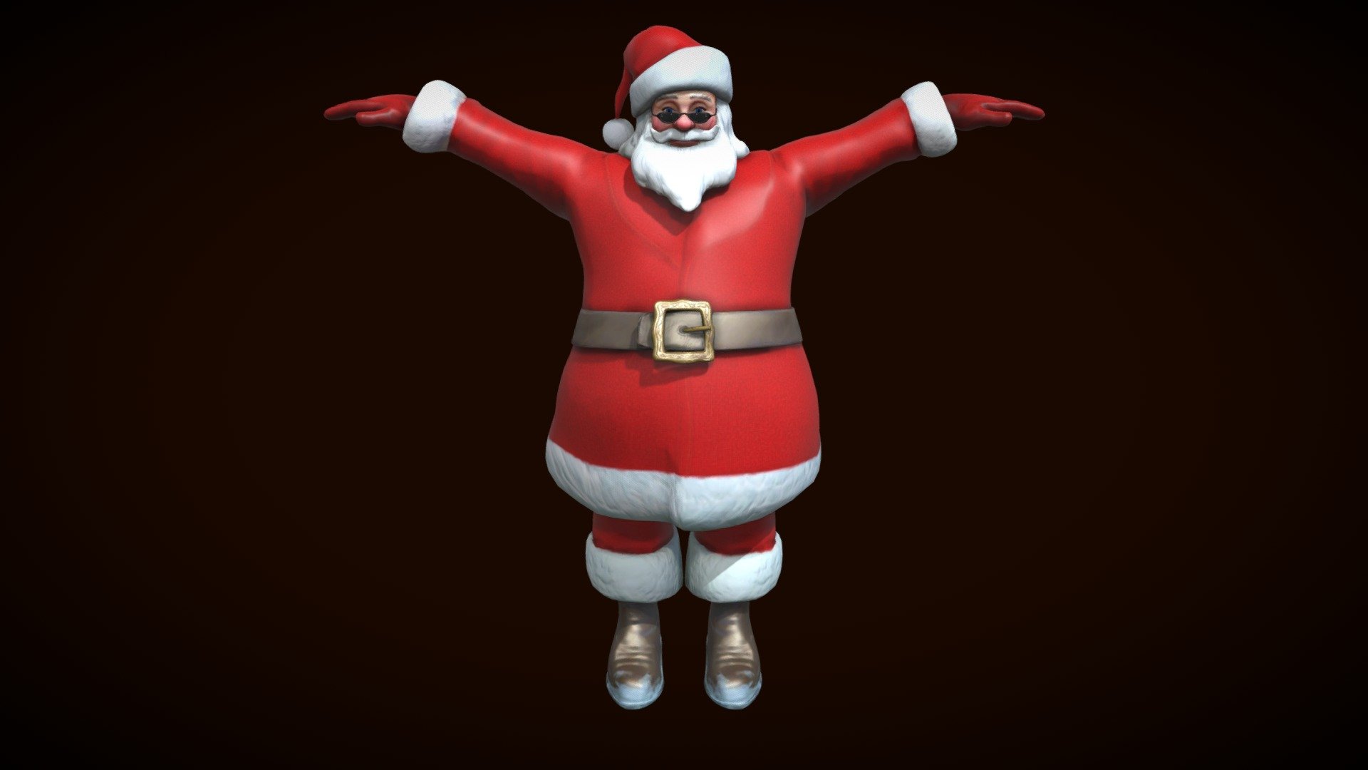 Santa Claus 3D Model - Full Body PBR Character - Buy Royalty Free 3D ...