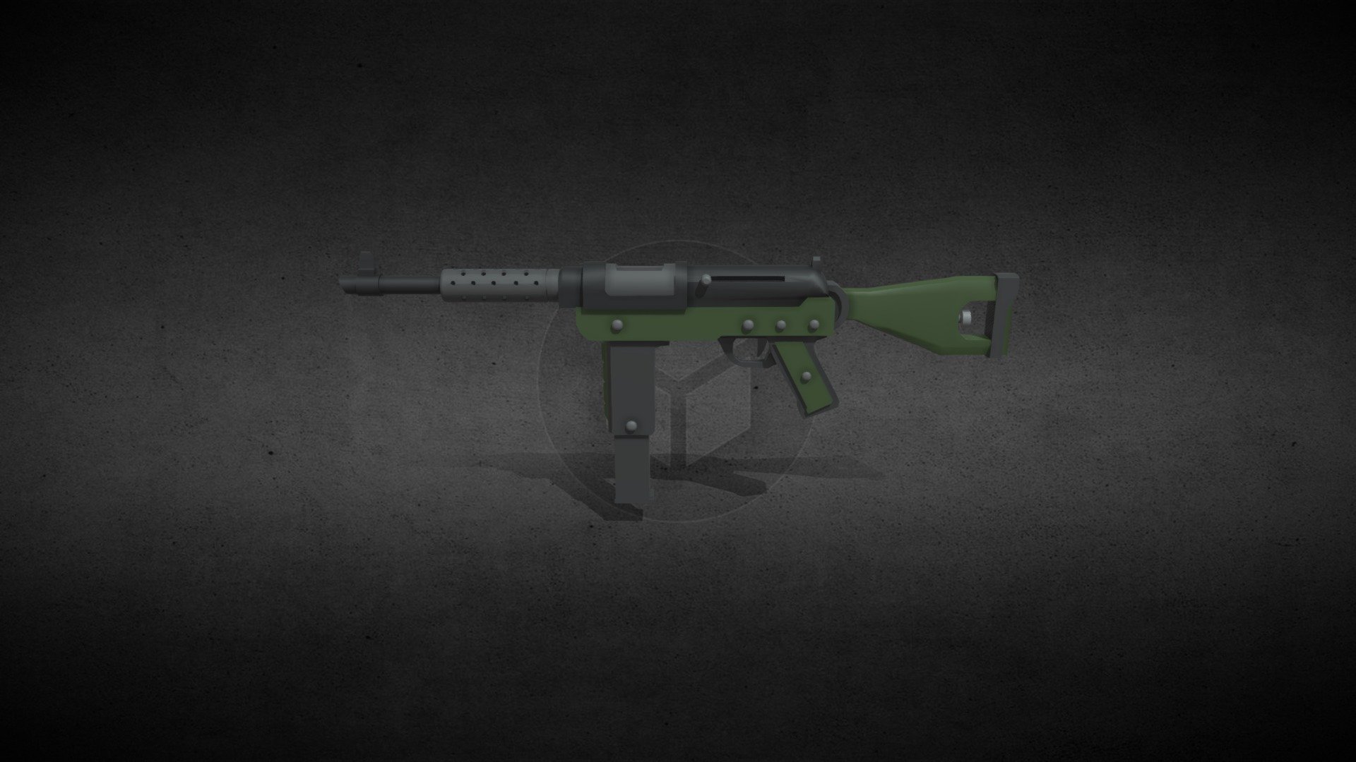 Machine gun - Download Free 3D model by profmarau [3cb3320] - Sketchfab
