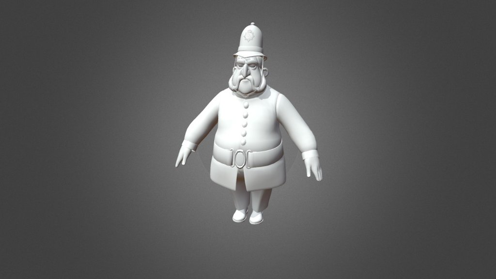 Fat Policeman - 3D model by benngarnish [3cb4e5c] - Sketchfab