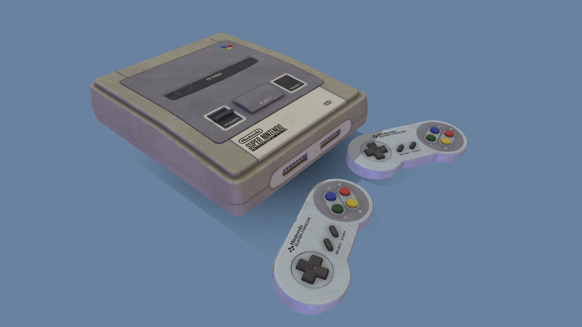 Super Nintendo Entertainment System - 3D model by Denica Stoyanova ...