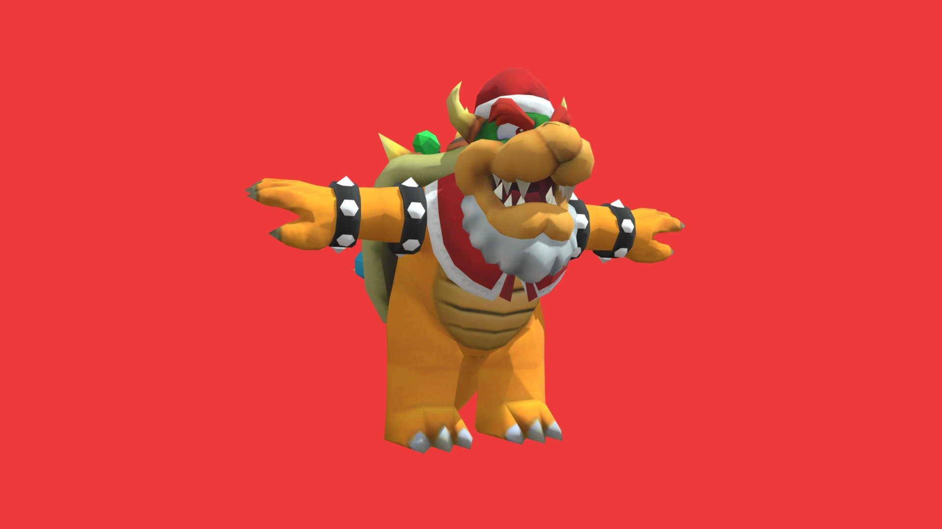 Mobile - Mario Kart Tour - Bowser Santa - Download Free 3D model by H ...