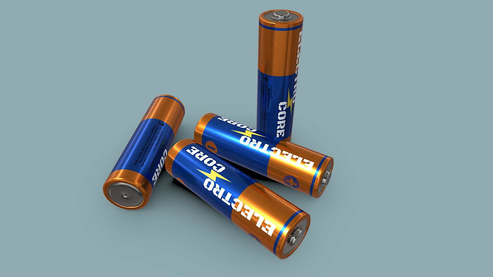 Double AA batteries - Buy Royalty Free 3D model by Abdurhman Aljagthami ...