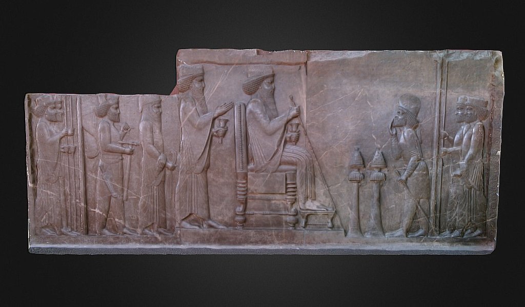 Relief of North Stairs of Apadana, Persepolis - 3D model by GINZA ...