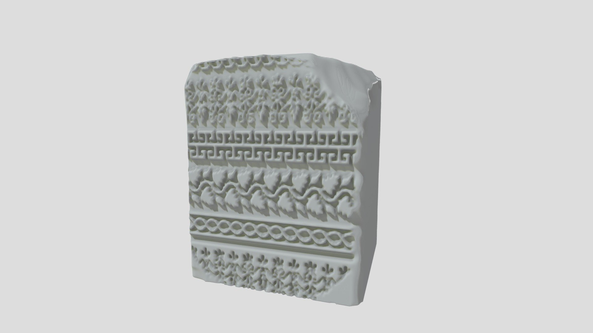 Ancient stone piece with patterns - 3D model by hasbierim [3cbb7b5 ...