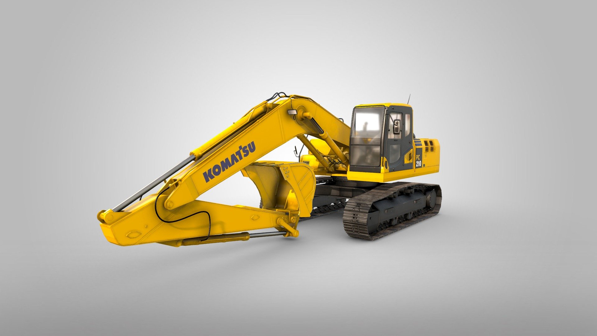 Komatsu Excavator - 3D model by saVRee [3cbb8f2] - Sketchfab