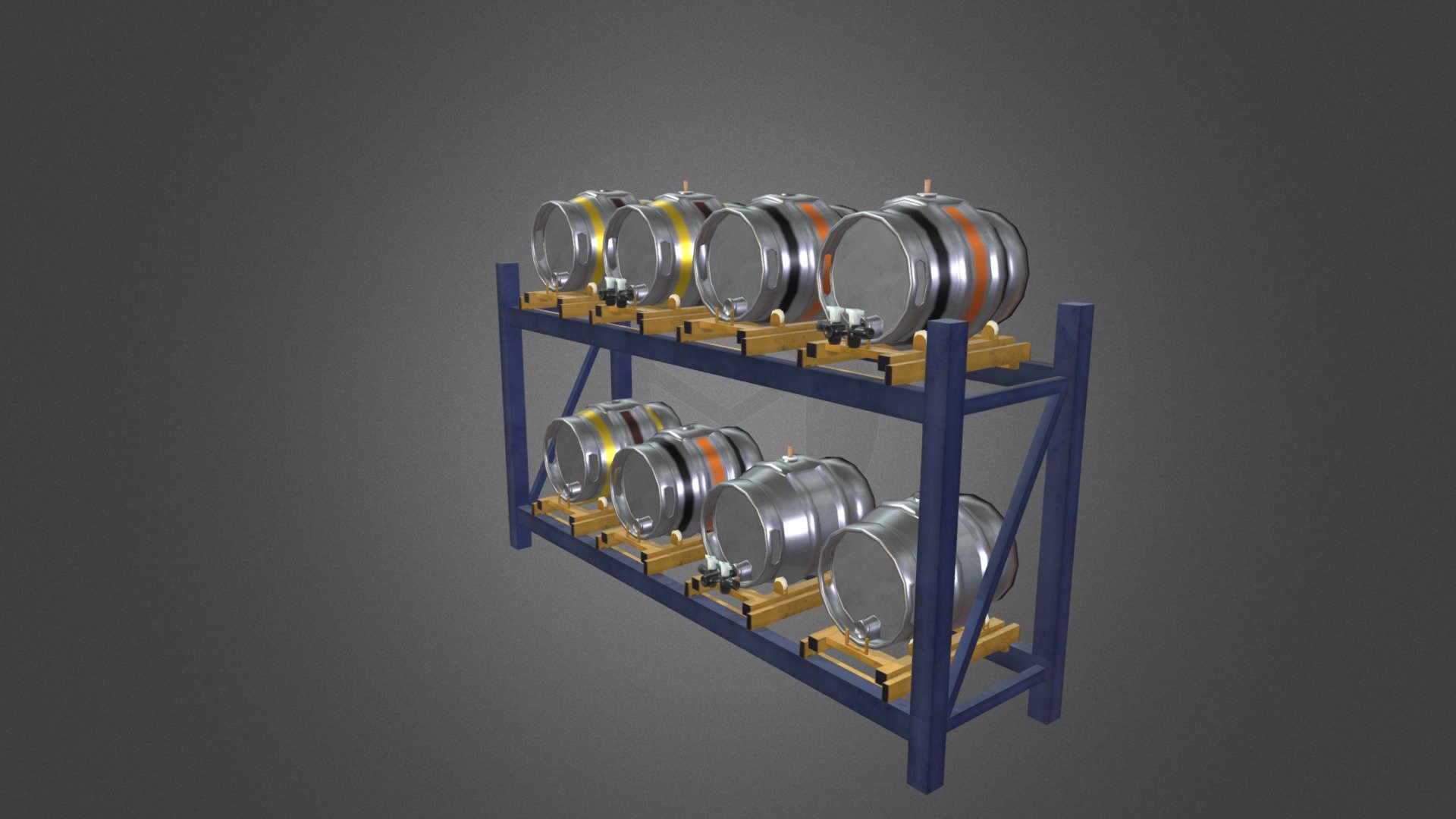 Cask Ale Tilting Rack - Buy Royalty Free 3D model by Stainless Reality ...