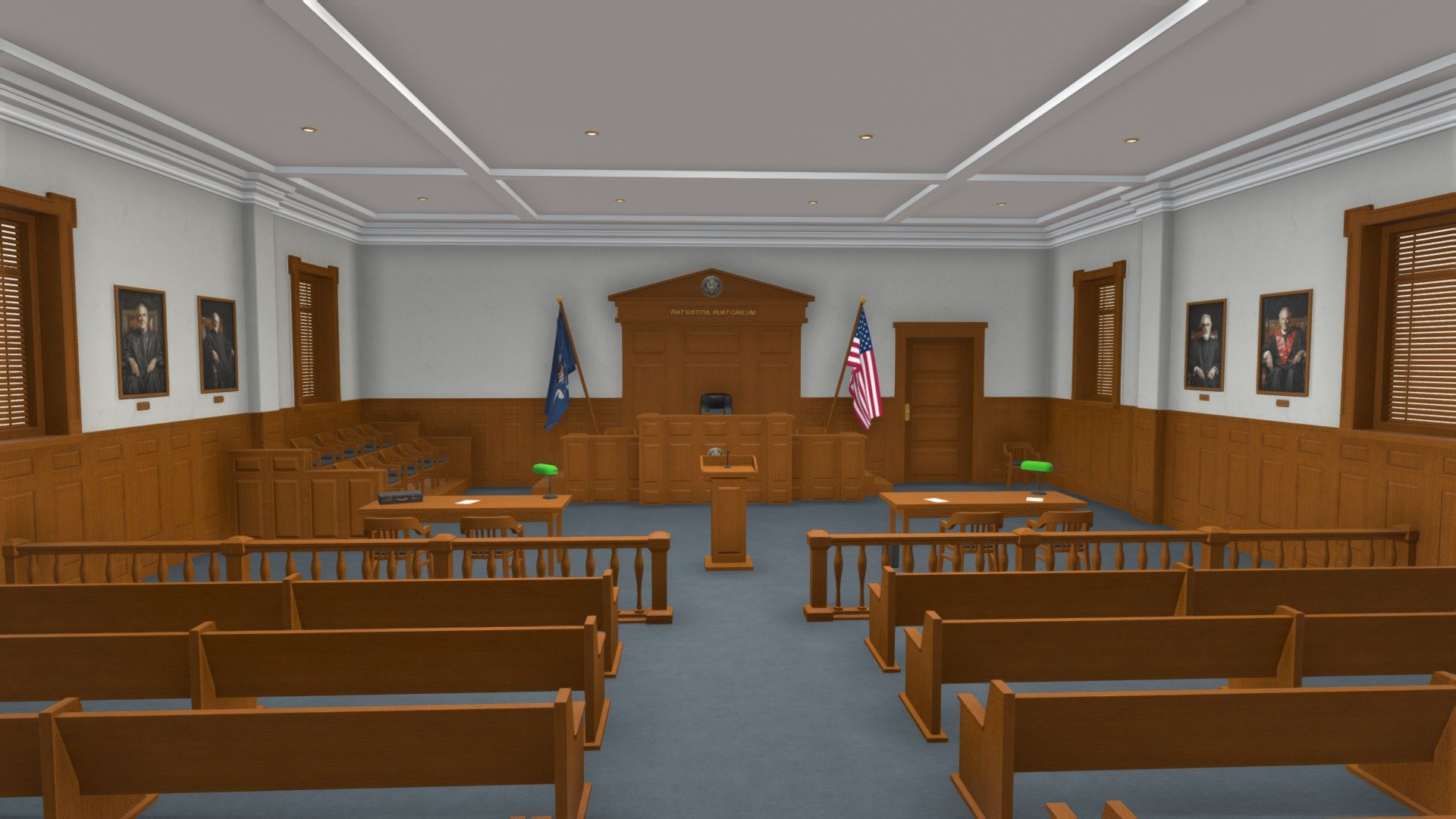Courtroom - 3D model by Janis Zeps (@Zeps3D) [3cbc0a3] - Sketchfab