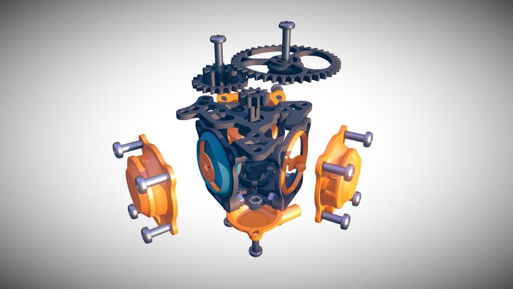 Radial-engine 3D models - Sketchfab