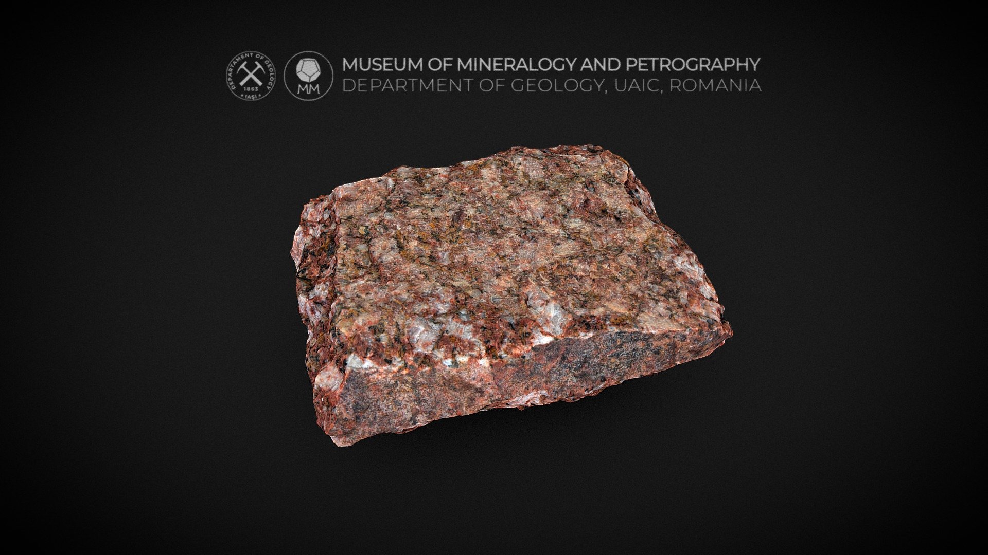 Alkali-feldspar Granite with Amphibole - 3D model by Museum of ...