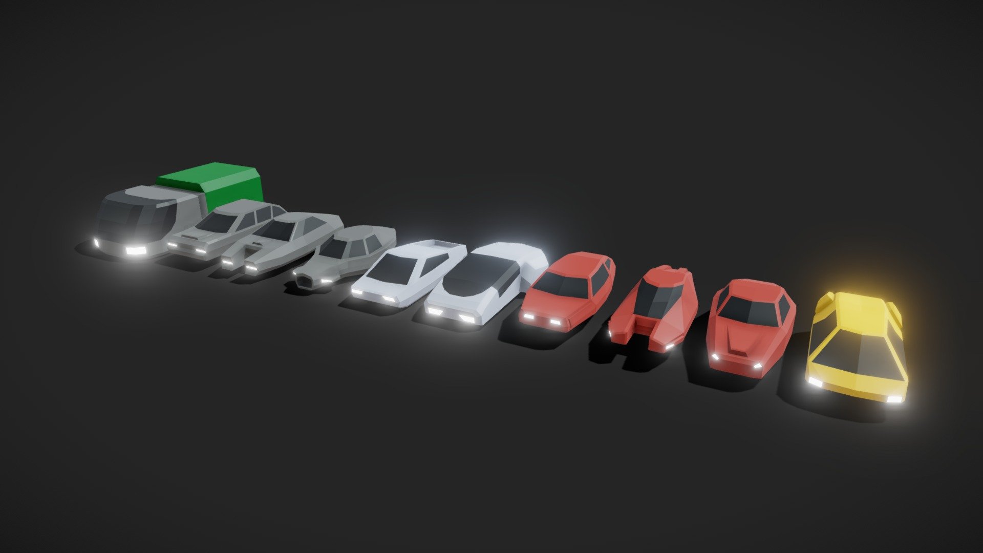 Low Poly Cars - 3D model by Dylan (@DylanSpin) [3cc1f56] - Sketchfab