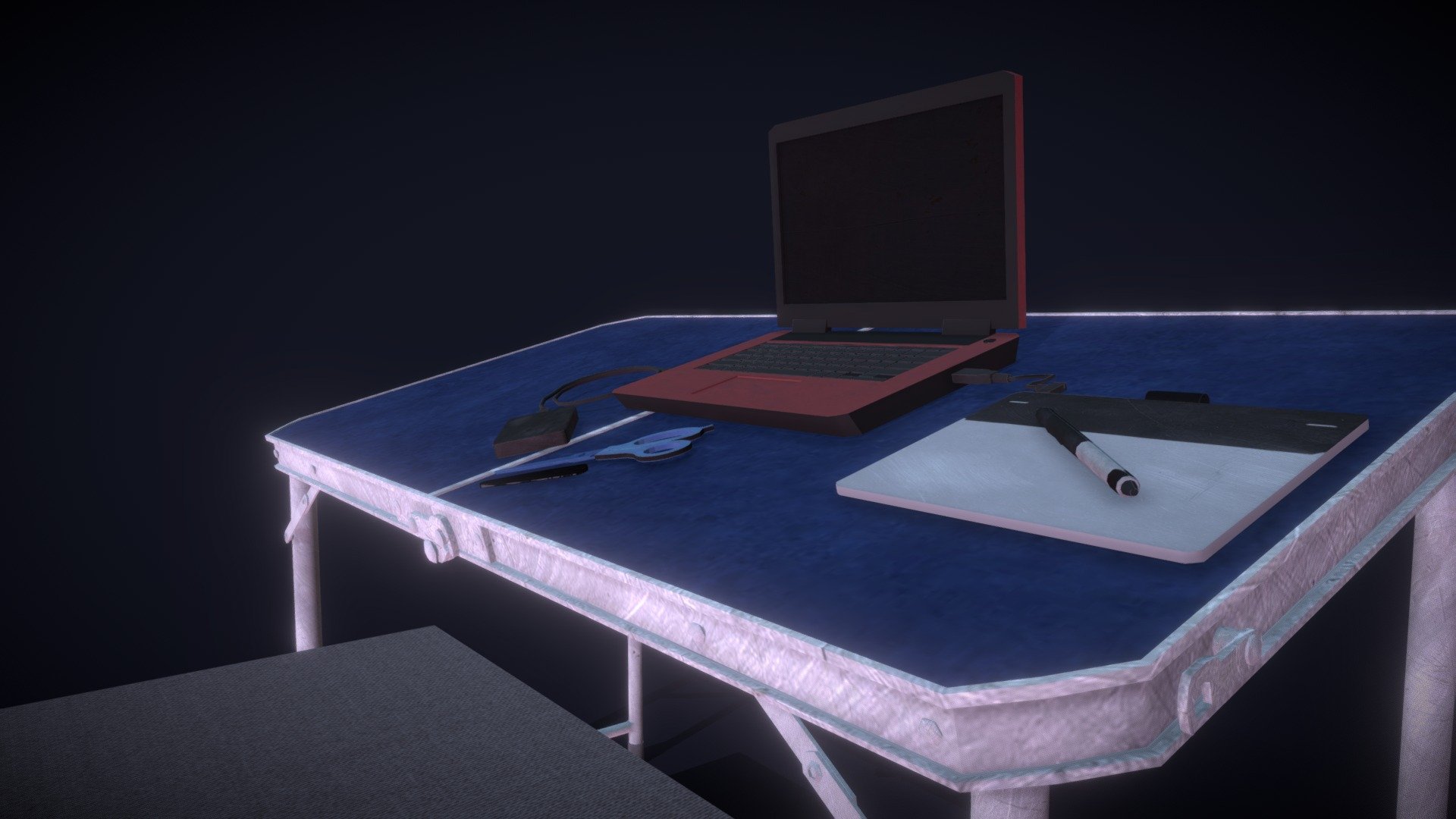 My Desk - 3D model by Bryan Teng (@lazybryan) [3cc266b] - Sketchfab