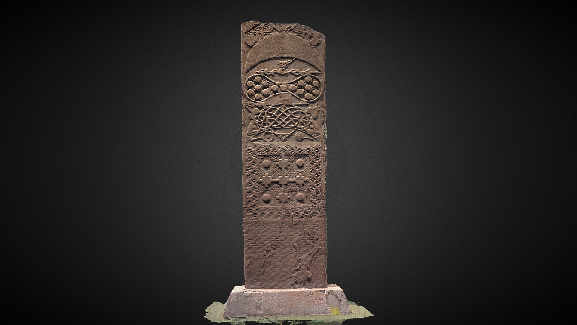 Rosemarkie Pictish Cross Slab, Easter Ross - Download Free 3D model by ...