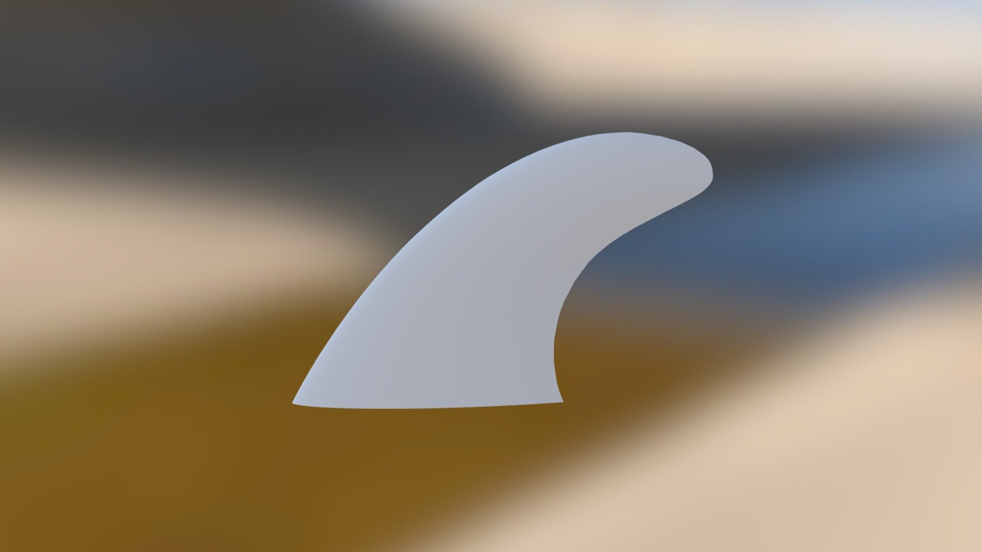 Shortboard Fin - 3D model by Matt (@ttam) [3cc35c6] - Sketchfab