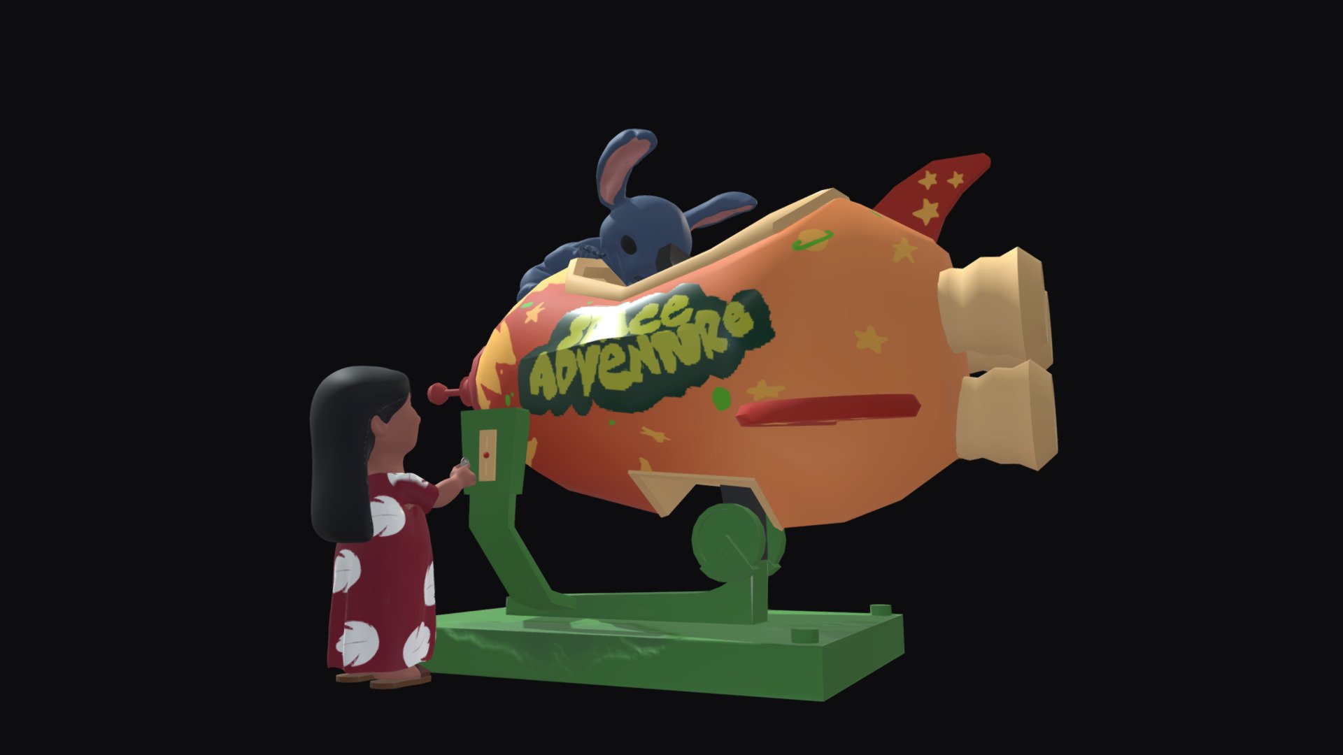 Lilo, Stich & Rocket - Download Free 3D model by HappilyUniqueSquid ...