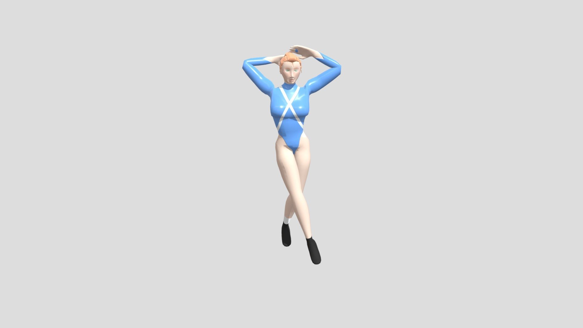 Female Standing Pose (1) - 3D model by BambleWamble [3cc5574] - Sketchfab