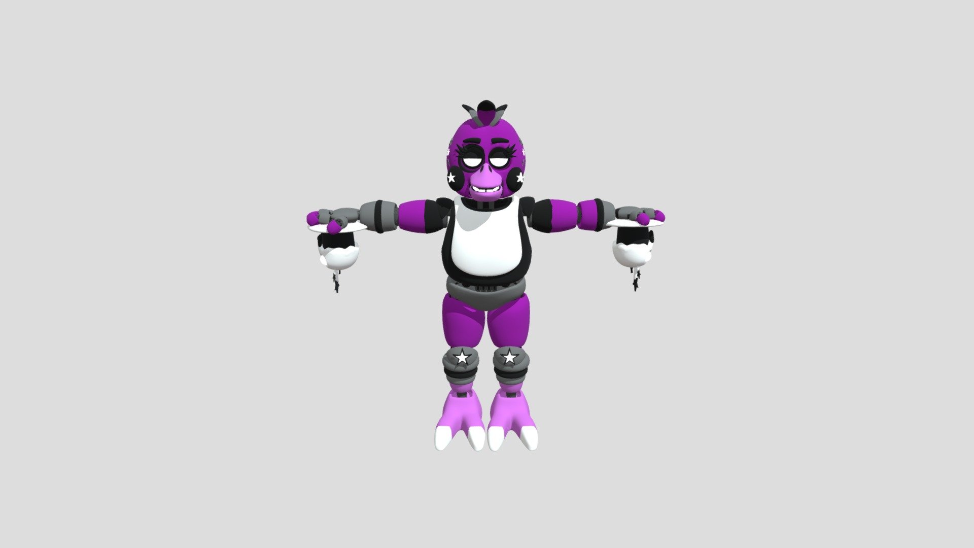 Bun-Zai's Star Shadow Chica - Download Free 3D model by Sammy The ...