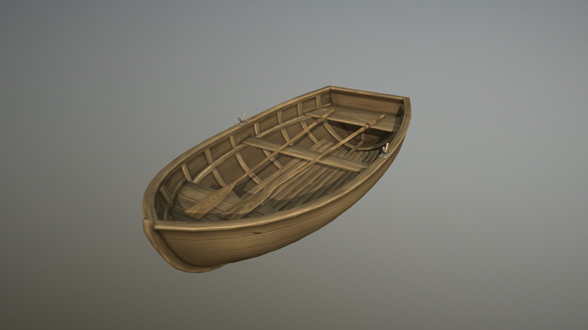 Wooden boat - Download Free 3D model by Andrii Kryshtop (@Senetin ...