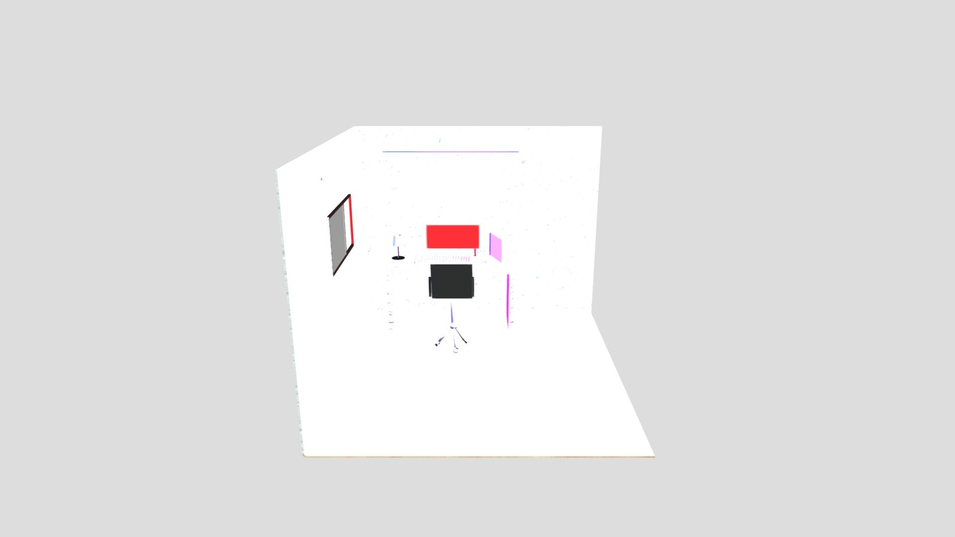 Neon Gaming Setup Scene - Download Free 3D model by Adh4m [3ccb697 ...