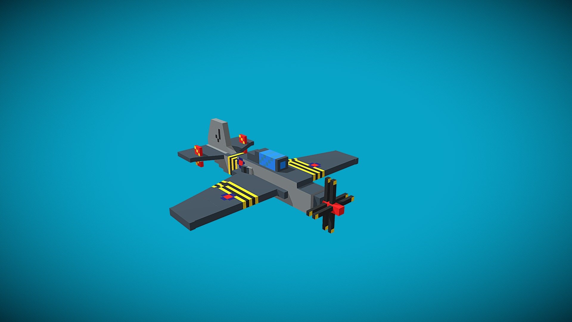 Voxel Westland wyvern S.4 - Download Free 3D model by small voxel ...