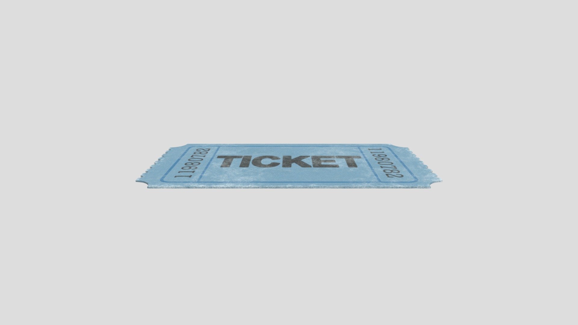 Ticket - Download Free 3D model by papertractor [3ccf550] - Sketchfab