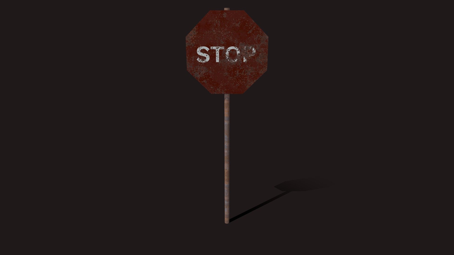 Stop Sign - 3D model by perrijane [3cd0898] - Sketchfab