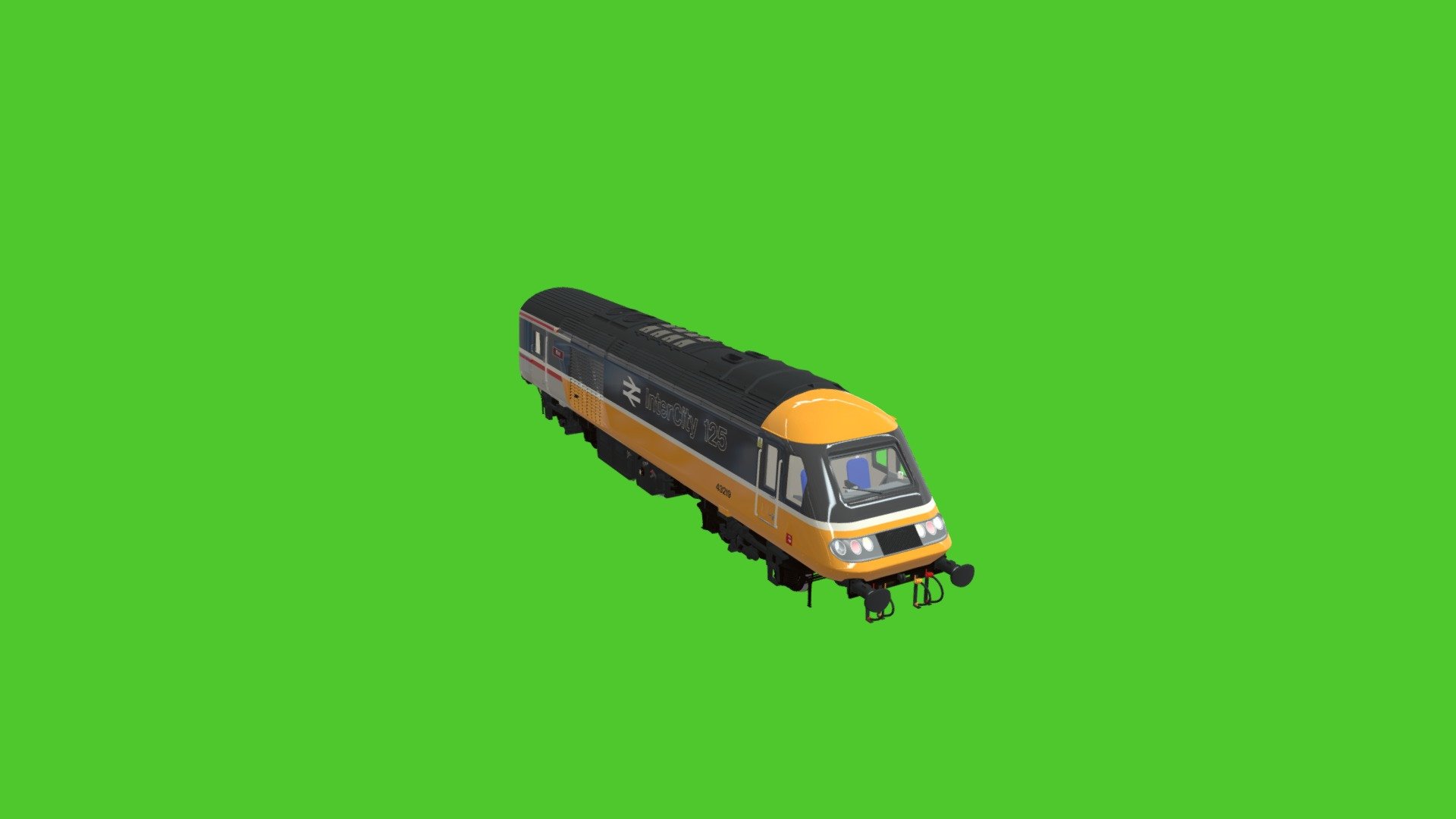 train_-_intercity_125_executive_with_buffers - Download Free 3D model ...