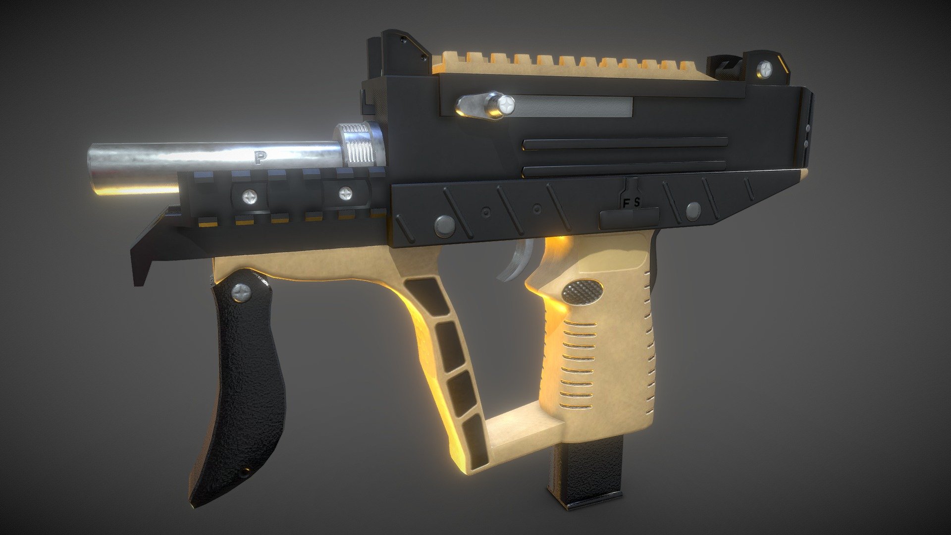Uzi Pro - Buy Royalty Free 3D model by Joan LP (@joanlahots) [3cd10e4 ...
