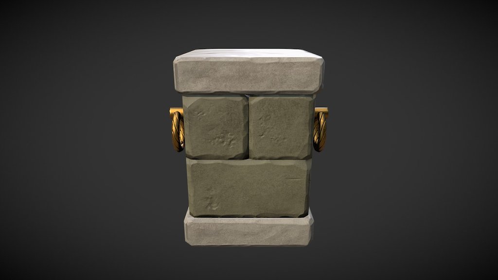 Stone Pillar Low Poly - 3D model by Sean McNeill (@mcneill_s) [3cd16b1 ...
